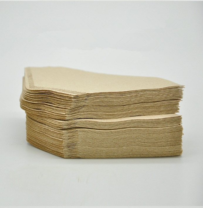 V01 V60 Non - Bleach Coffee Filter Paper 100 Sheets 0.35mm For 1 - 2 Cups