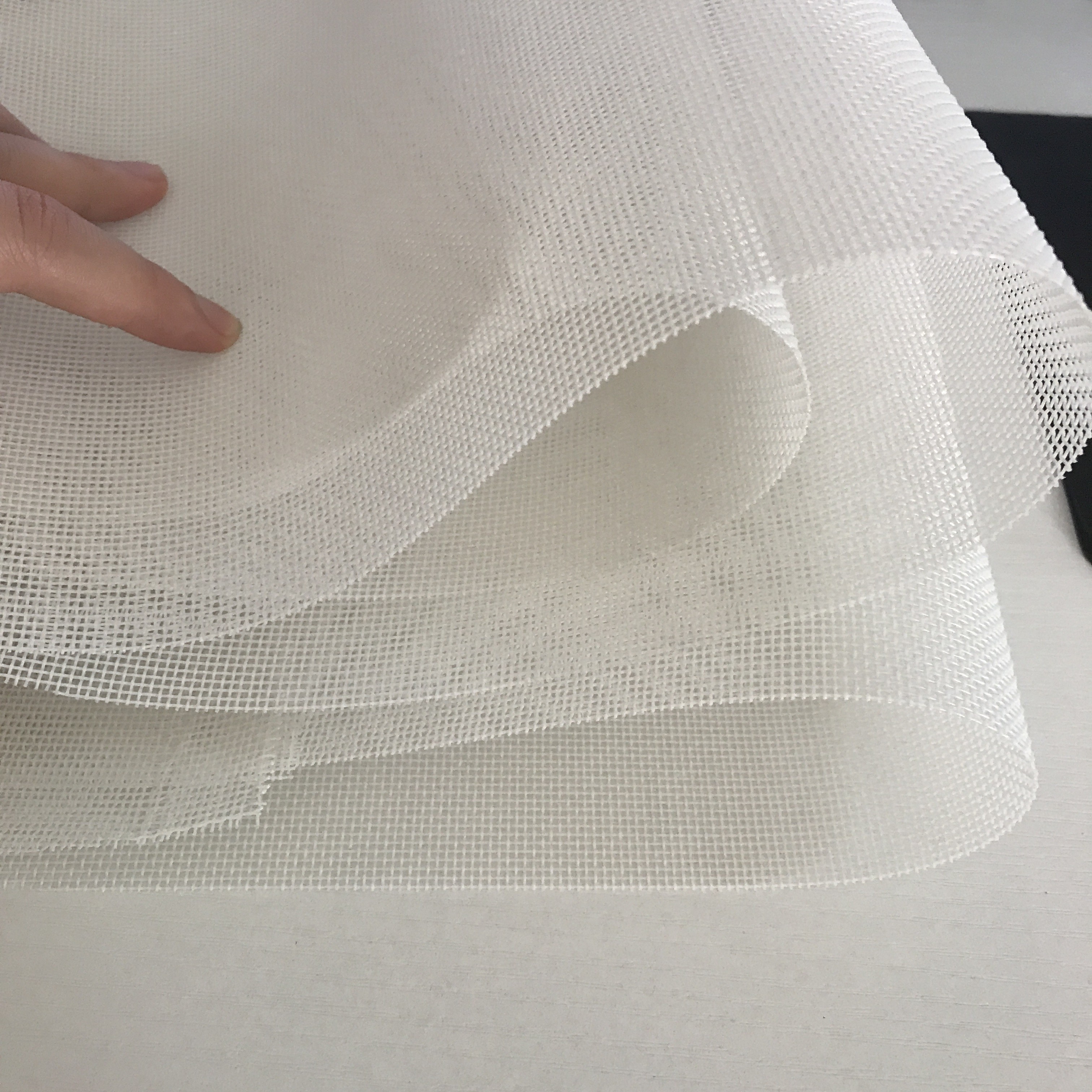 50 Micron White Polyester Filter Mesh Food Grade High Filtration Rate