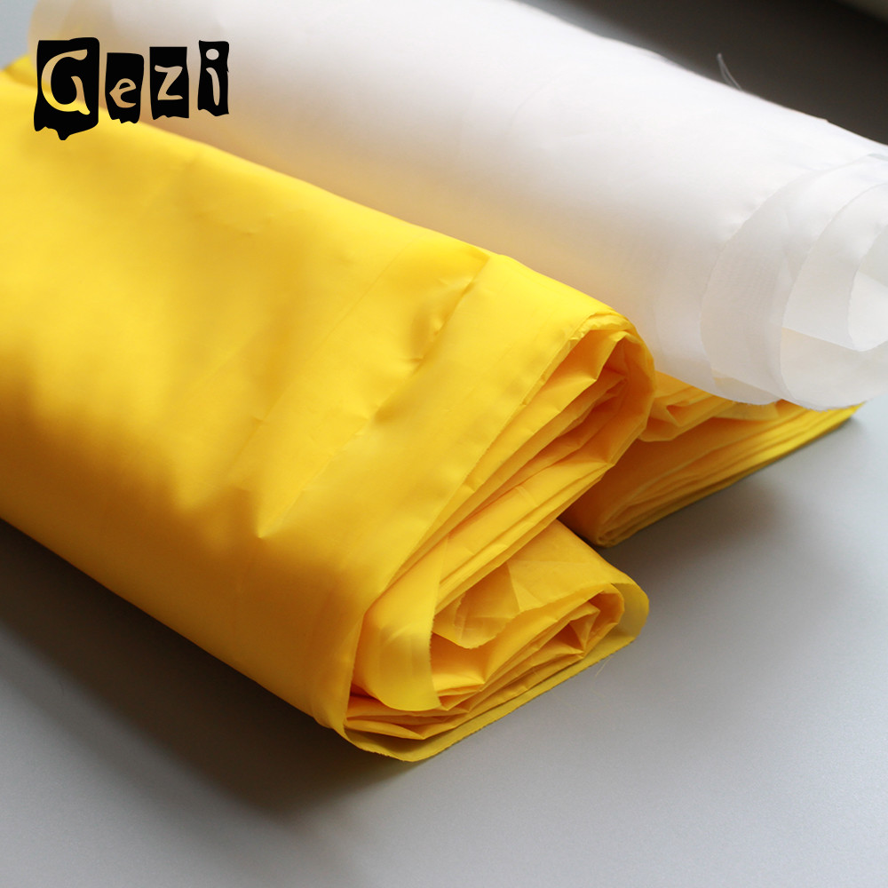 150t Yellow Silk Screen Fabric Mesh , T - Shirt Printing Polyester ...