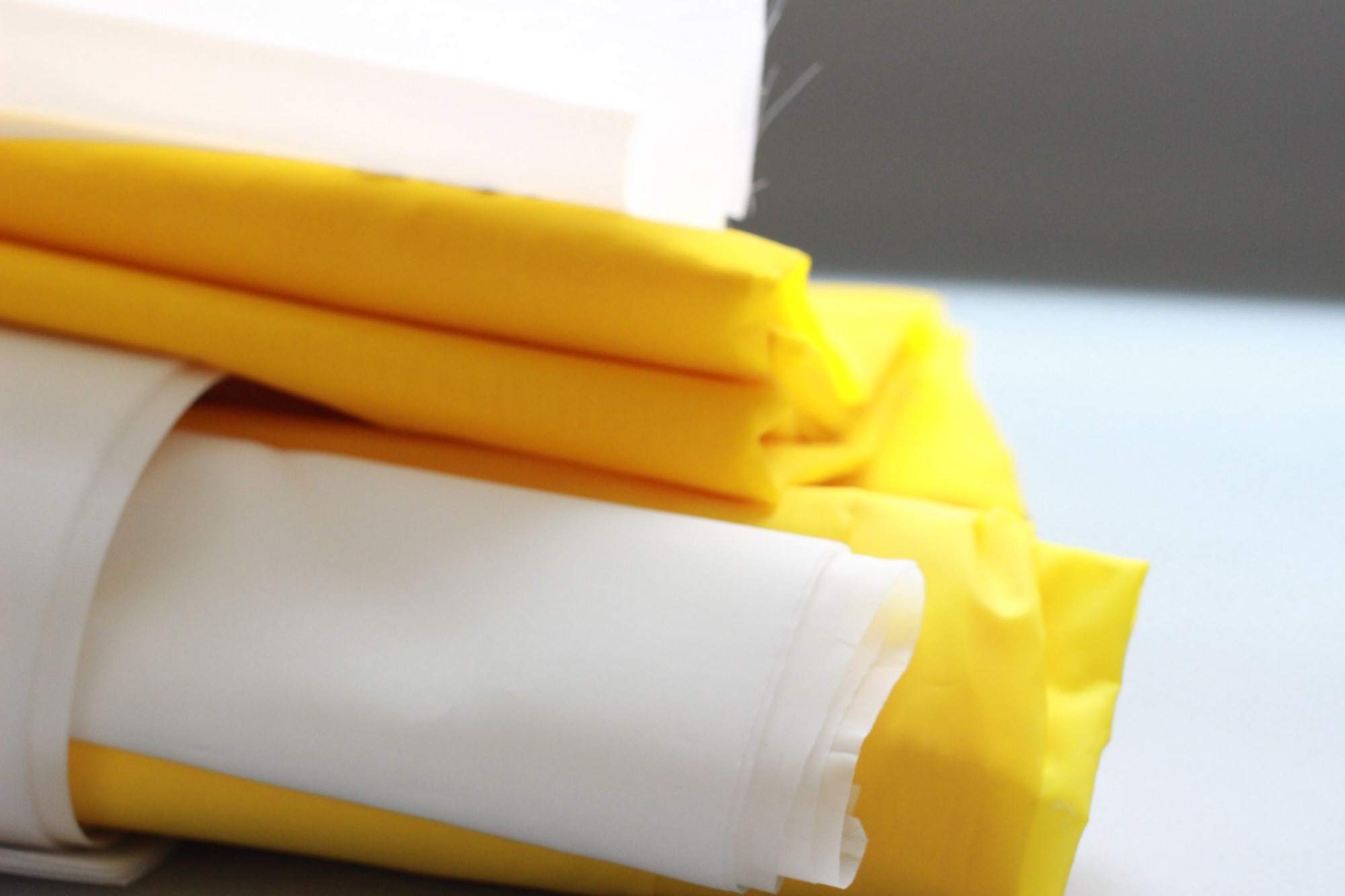 160 Mesh Monofilament Screen Printing Mesh , 64T - 55dia Polyester Silk ...