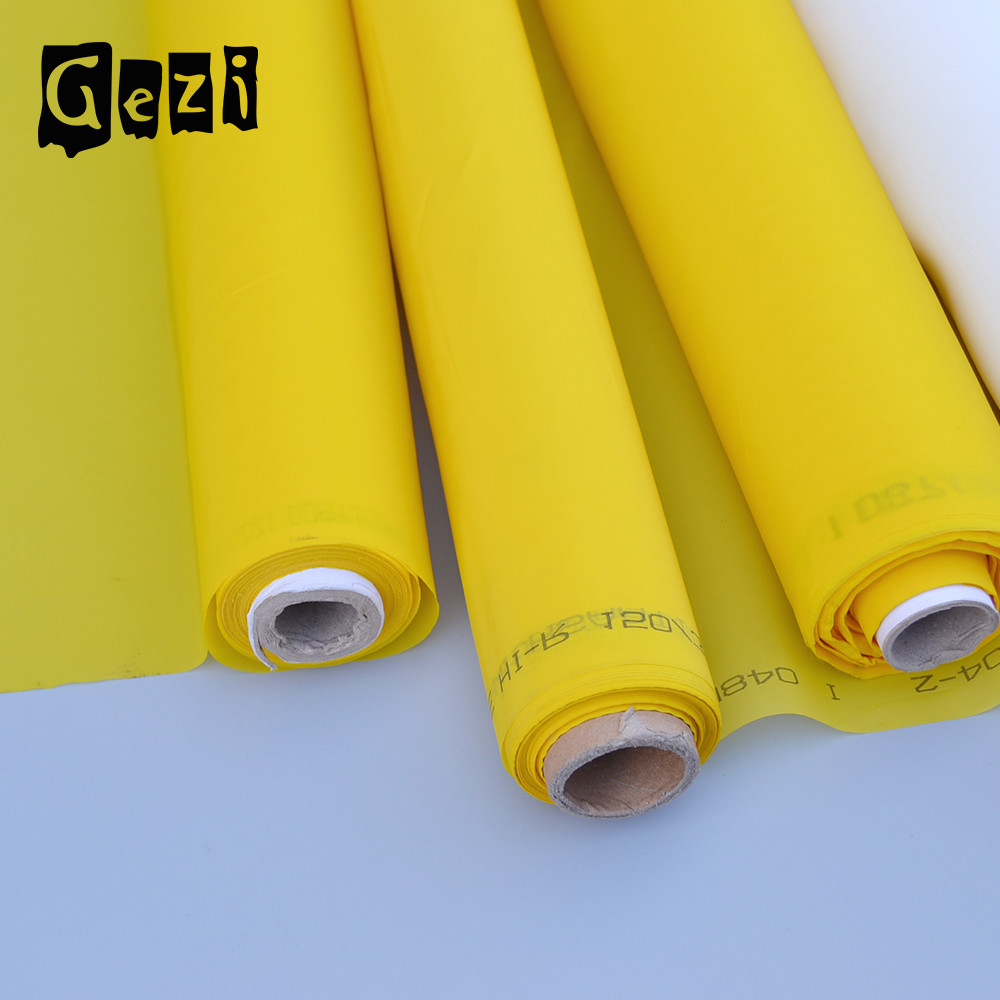 Plain Weave Polyester Silk Screen Printing Mesh 18 - 420mesh 100% Mono ...